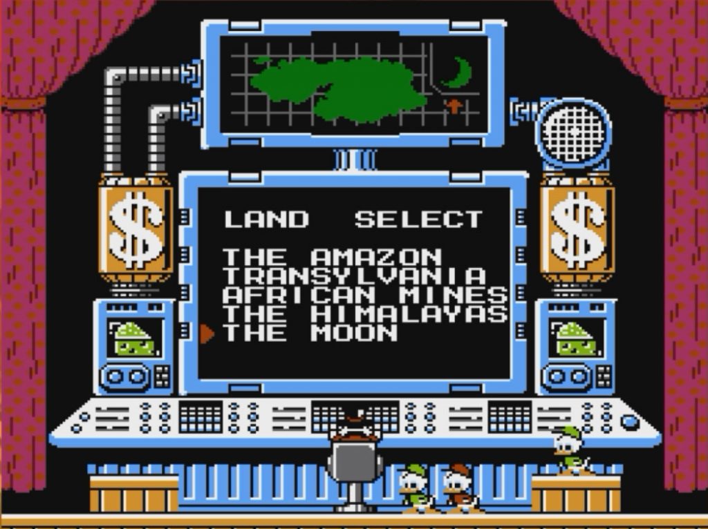 DuckTales NES Stage Select - Everygeek